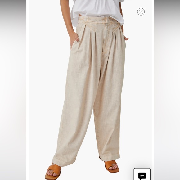 Free People | Pants & Jumpsuits | Nwt Free People Lotta Love Pleated ...